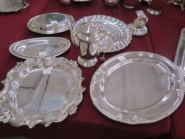 7 Pcs. Silverplate Holloware,