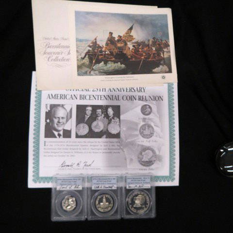 1976 Bicentennial Proof Coin Autographed Set,