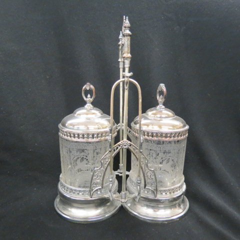 Victorian Double Pickle Caster,
