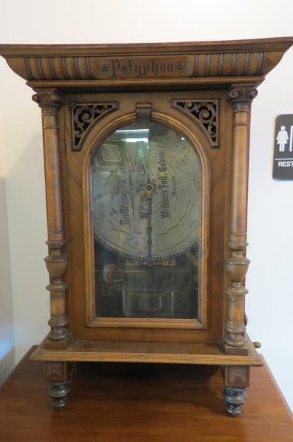 Polyphon Up Right Disc Music Box, Coin Operated,