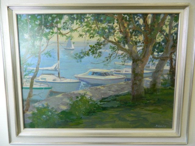 170: William Benecke Painting Boats Returning Home