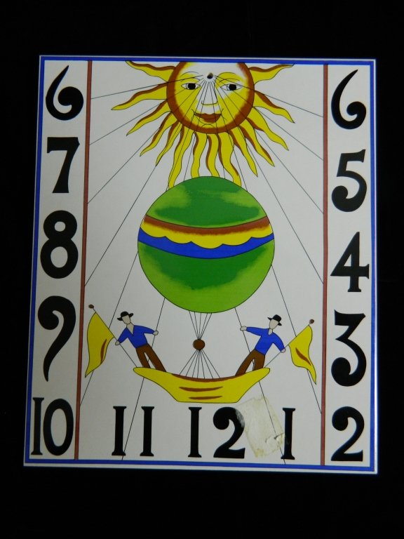 Ceramic Garden Wall Sundial - 16th Century Design