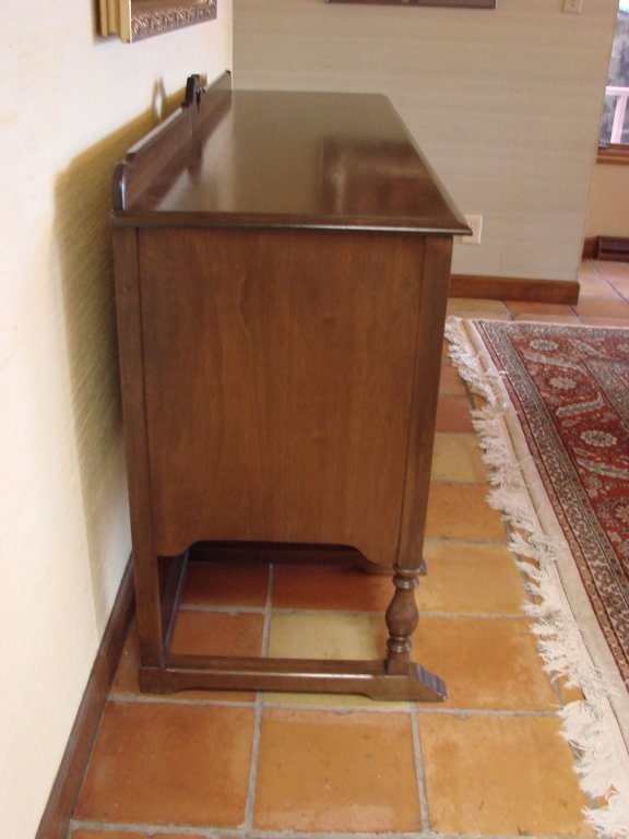 Antique 72" Walnut Wood Buffet Table : Lot 54