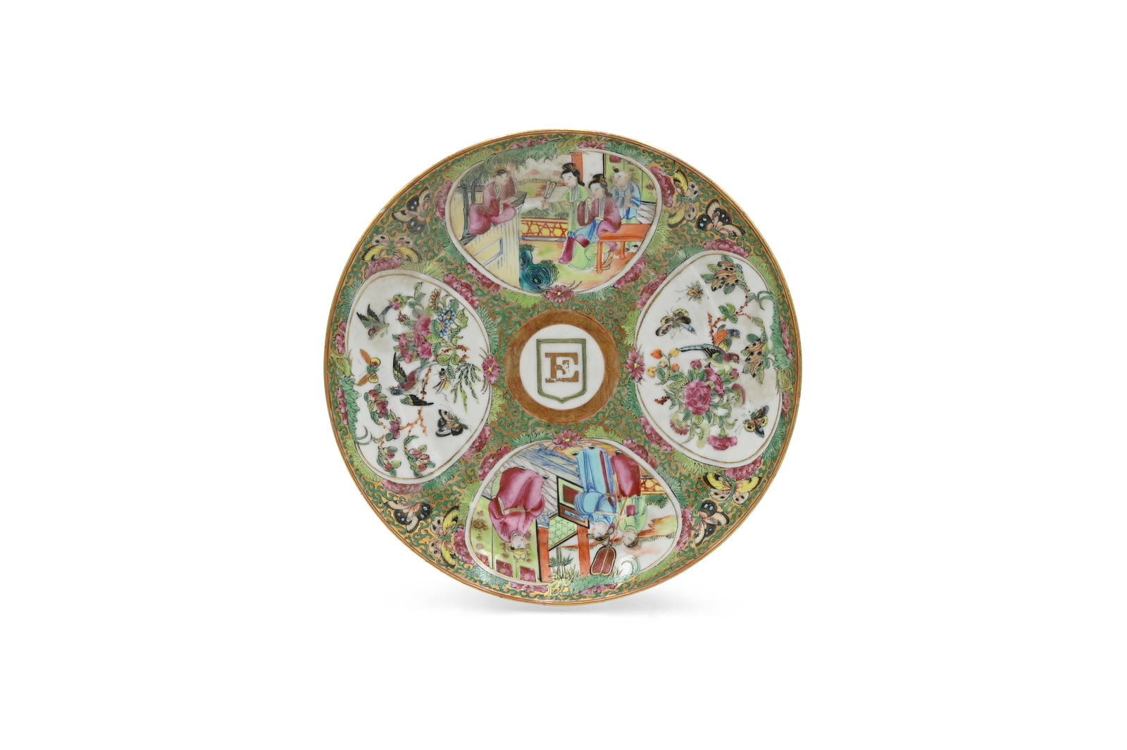 American Market Rose Medallion Plate From The Service Of Lieutenant ...