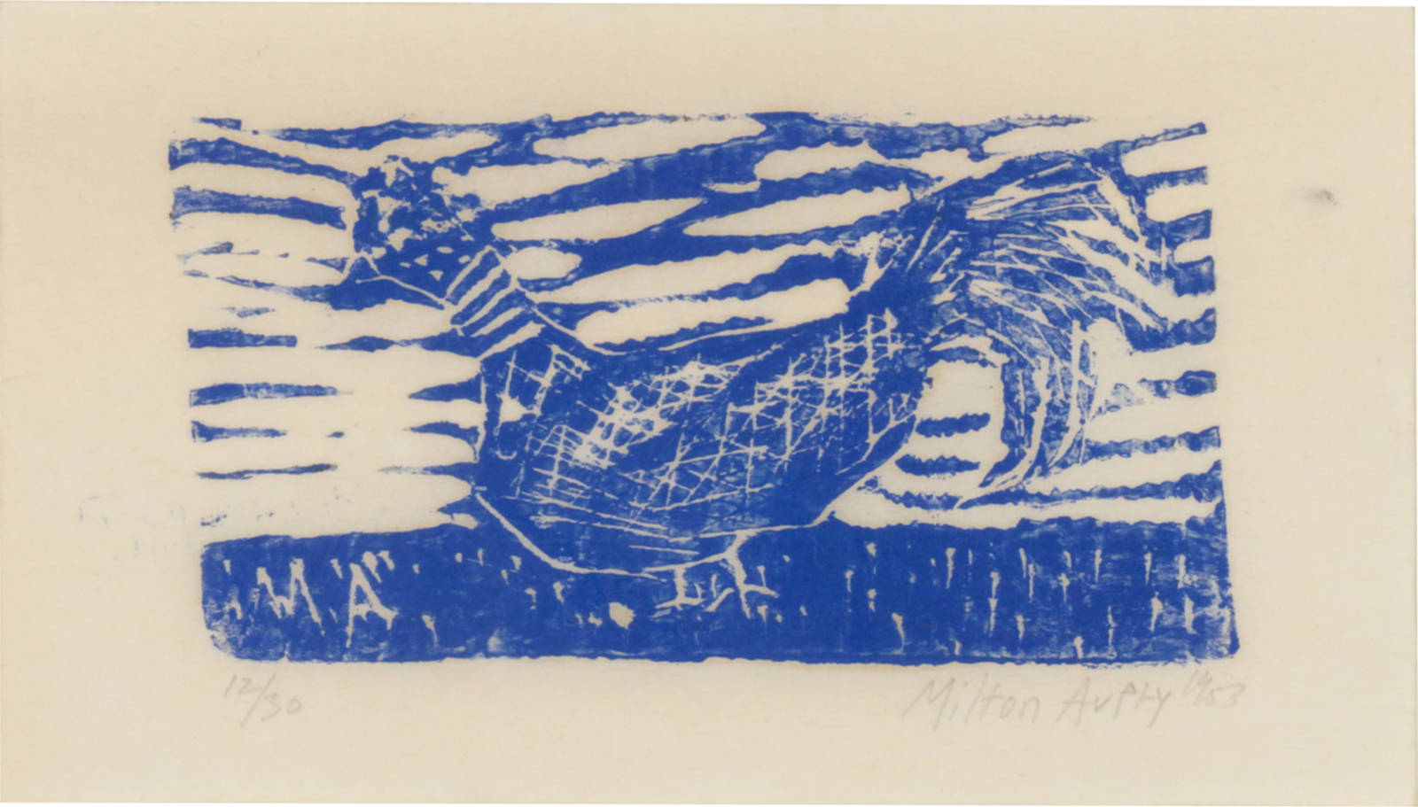 Milton Clark Avery, (american, 1885-1965), Fancy Bird, 1953 Auction