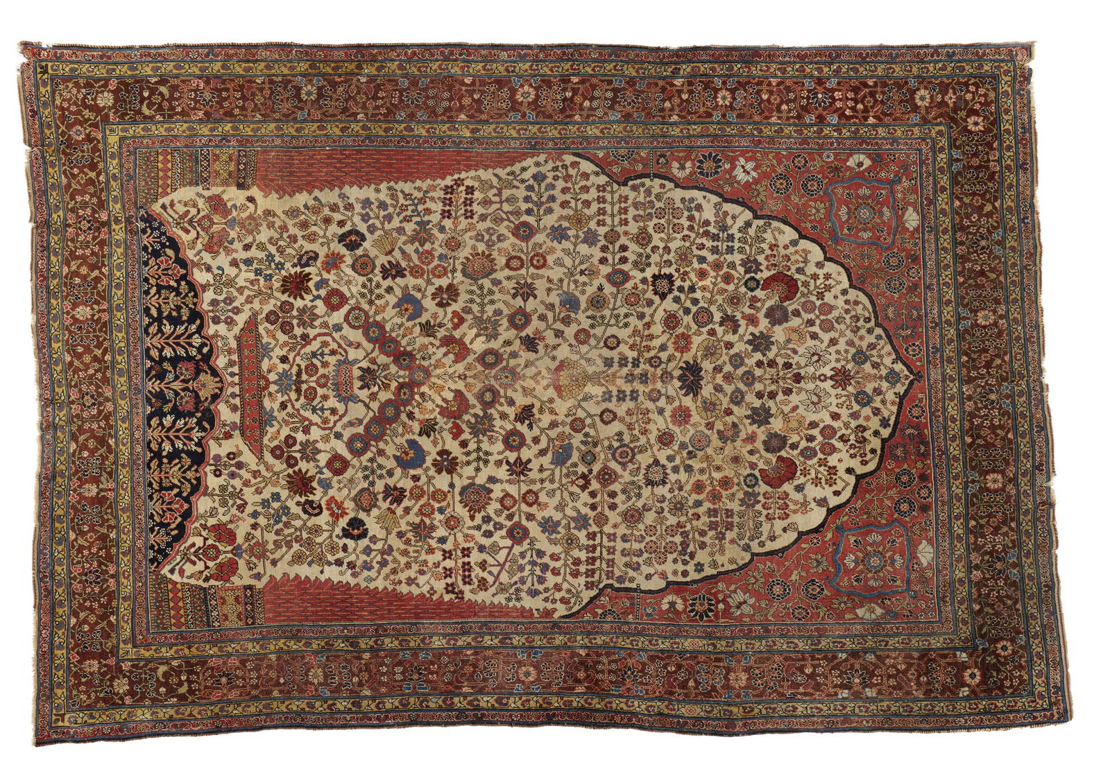 Qashqai Millefleur Prayer Rug, Persia, Ca. 1850 Auction