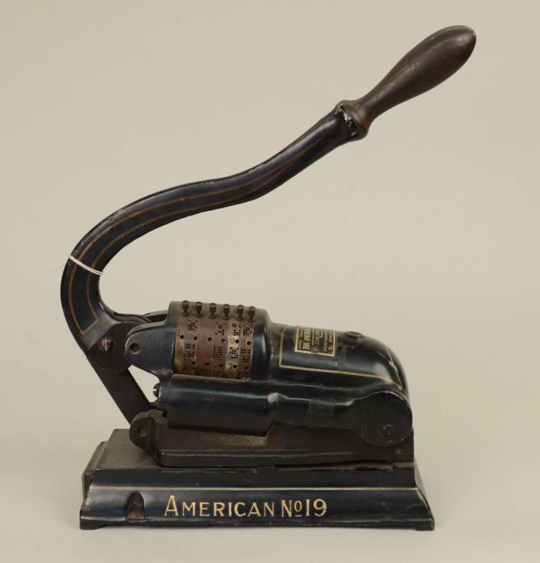 CAST IRON PERFORATING MACHINE, The American Perforator