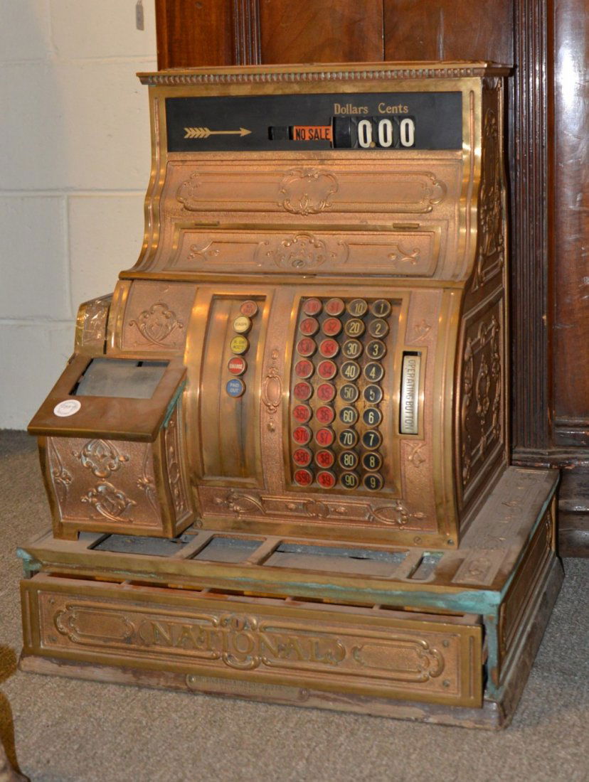 VINTAGE NATIONAL CASH REGISTER, model no: 1986509 1054