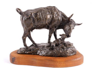 Jay Contway Buffalo Bronze Sculpture.