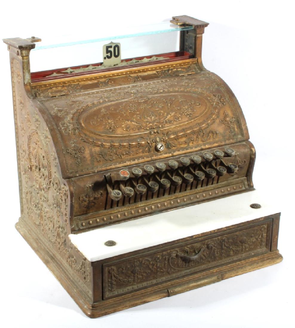National Model 333 Brass Cash Register 1910