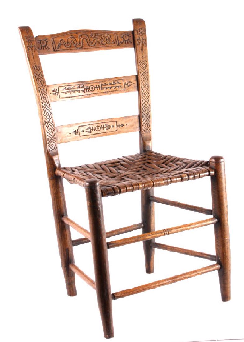 Hopi Native American Indian Carved Effigy Chair