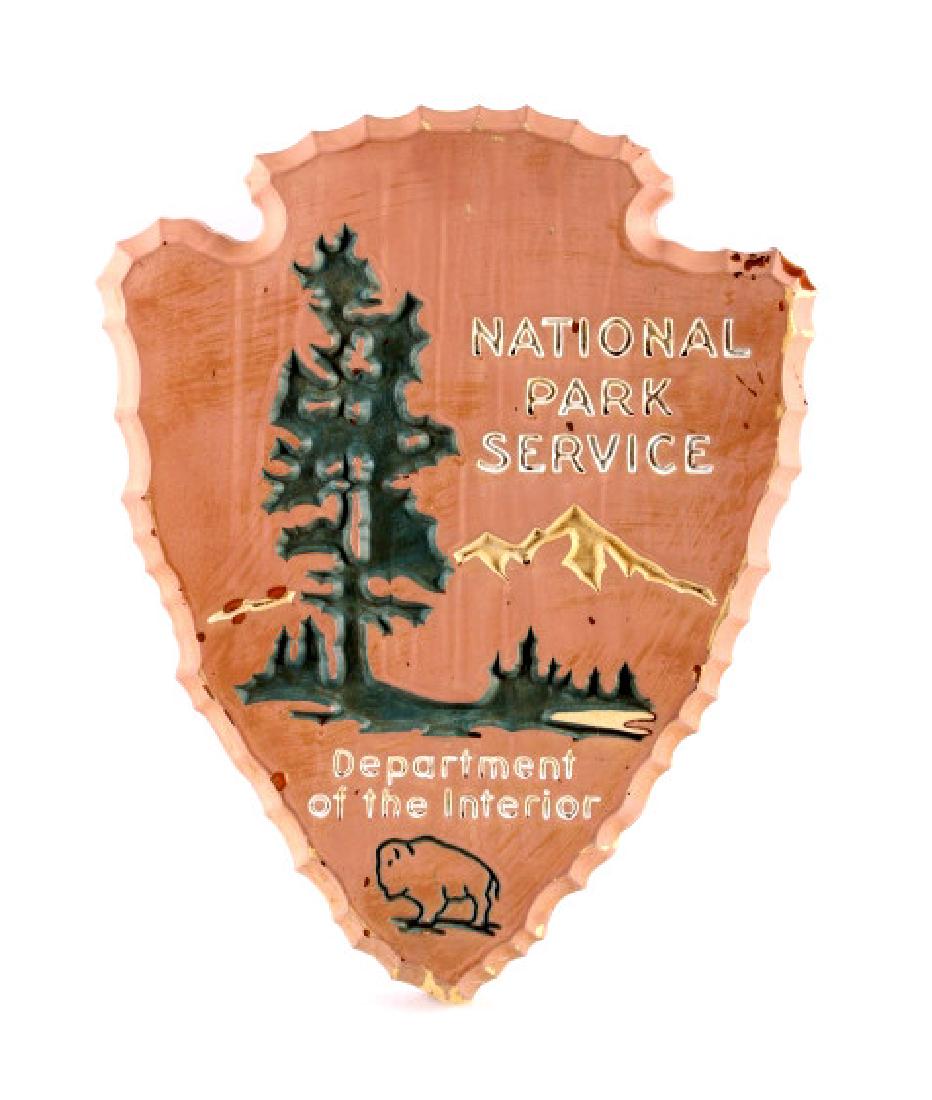 National Park Service Arrowhead Sign