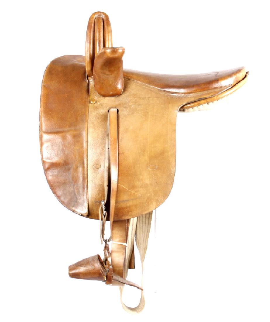 Early Antique Supple Leather Side Saddle