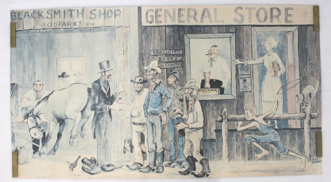 Lex Graham Nocona Boots Advertising Banner