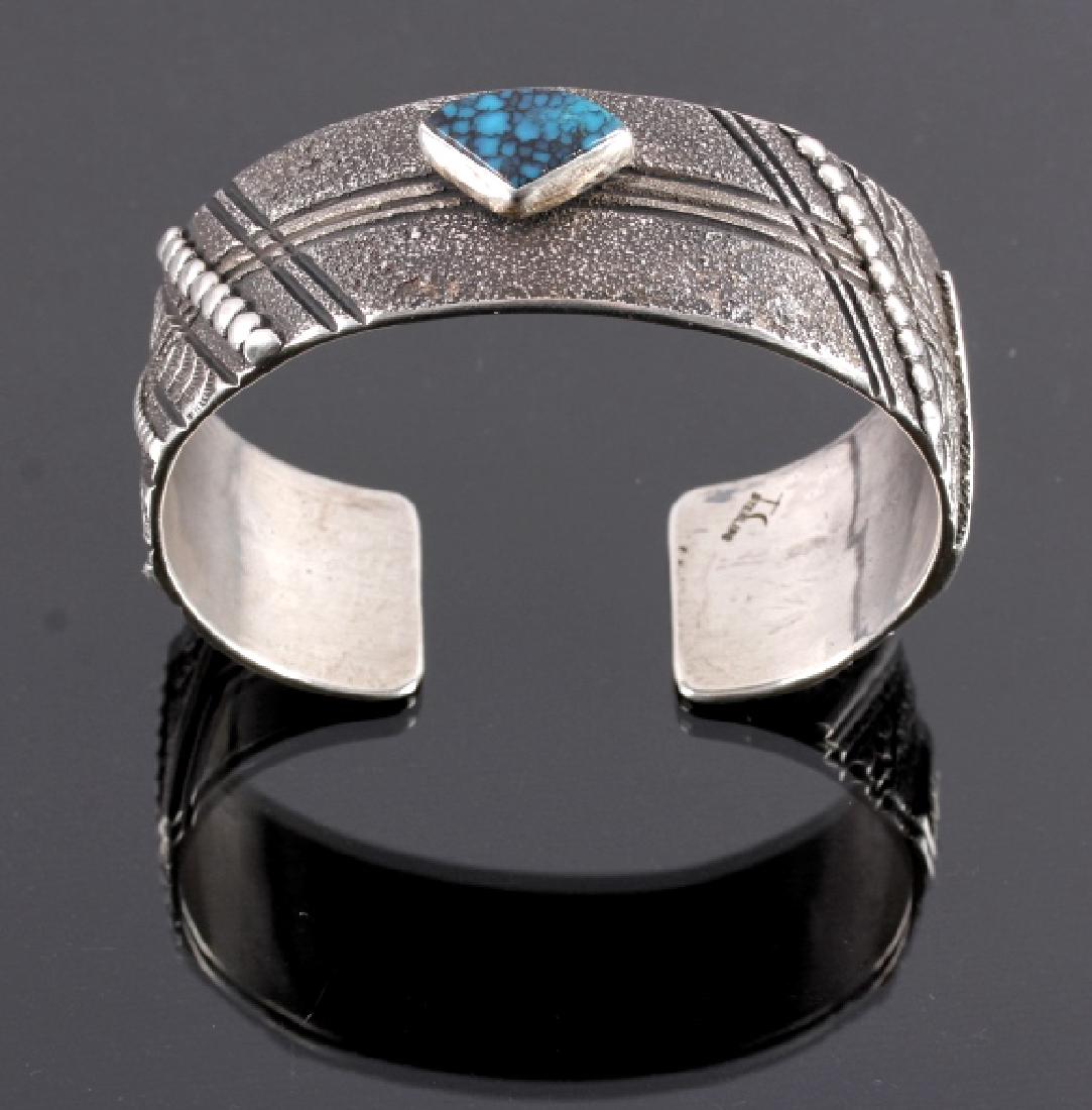 Thomas Singer Navajo Sterling Turquoise Cuff