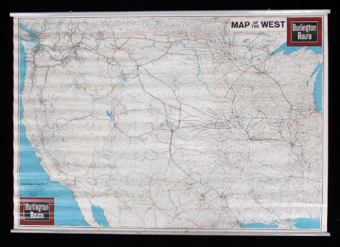 Burlington Route - Map of the West CBQ Railroad