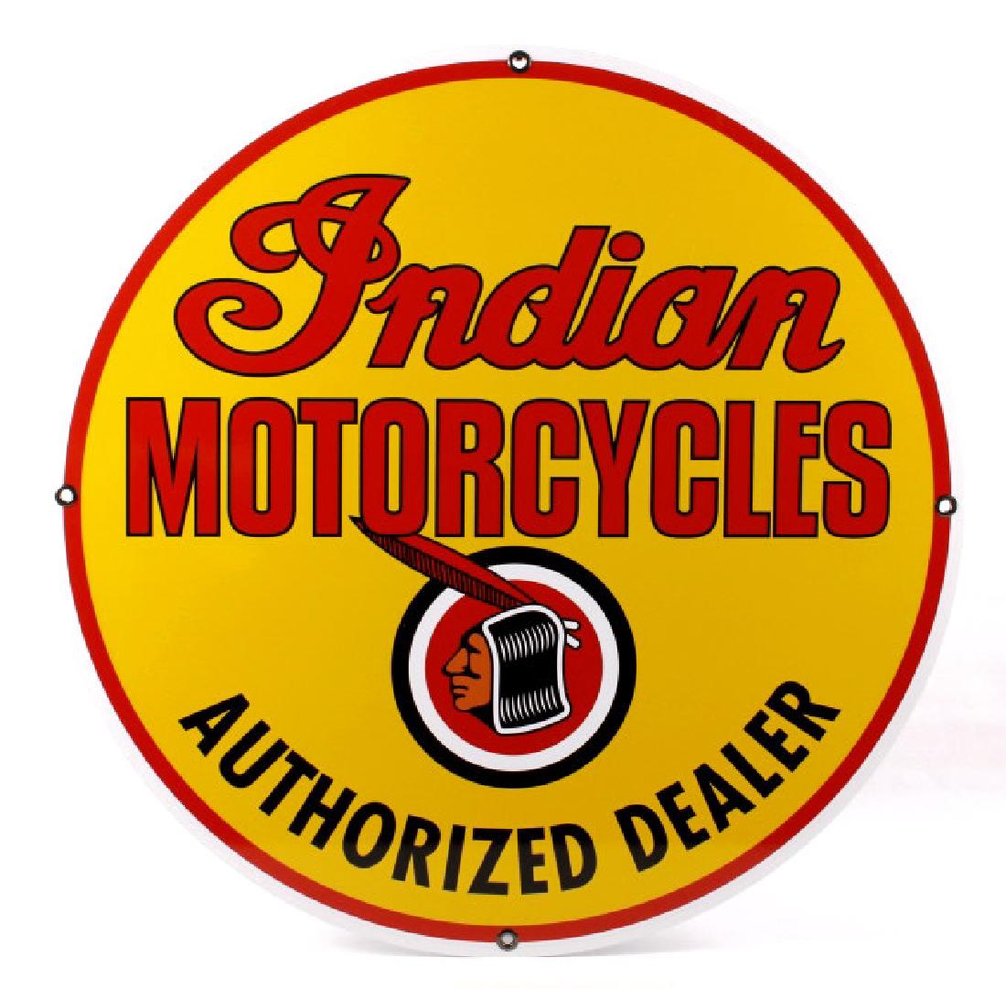 Indian Motorcycles "Dealer" Advertising Sign