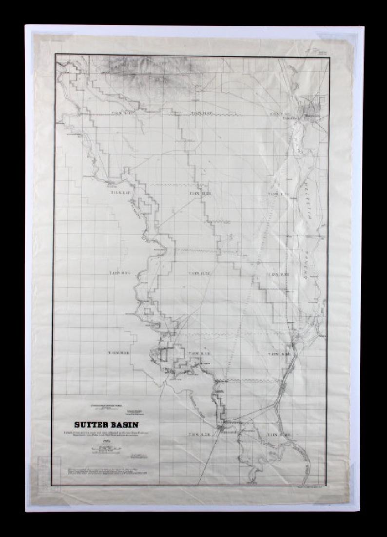 1895 Sutter Basin California Map