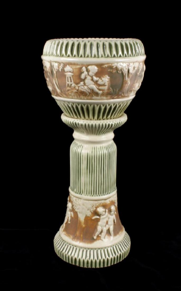 Roseville Donatello Pattern Jardiniere & Pedestal - Feb 03, 2018 ...