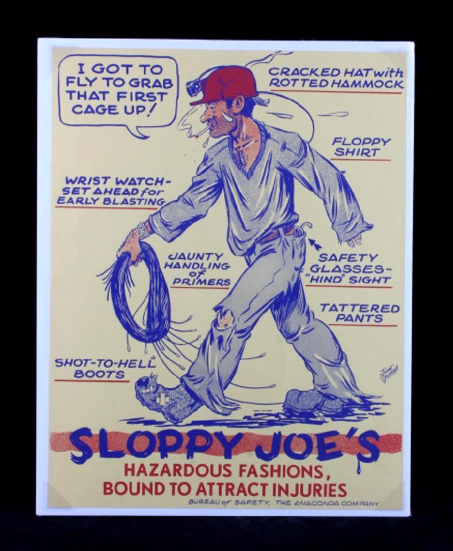 Original Anaconda Company Mining Safety Poster