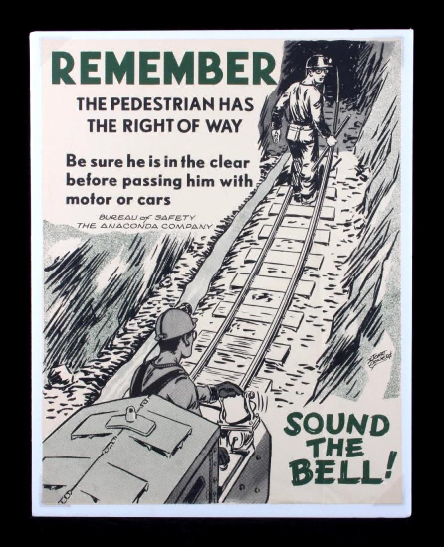 Original Anaconda Company Mining Safety Poster