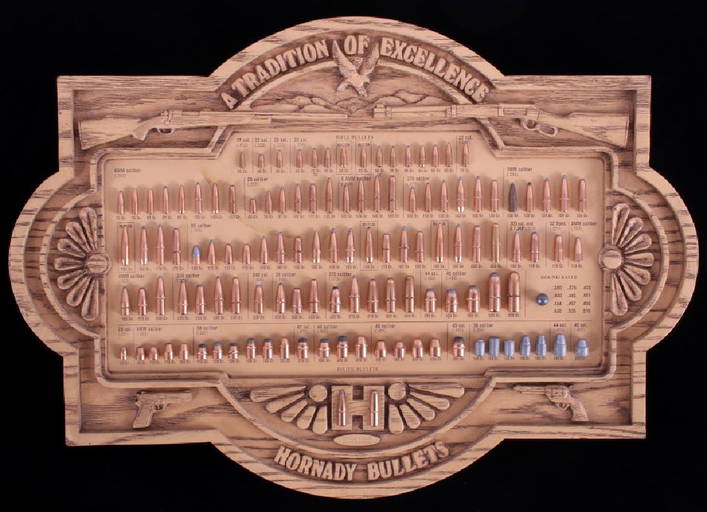 Hornady Bullet Advertising Display .17 Through .45