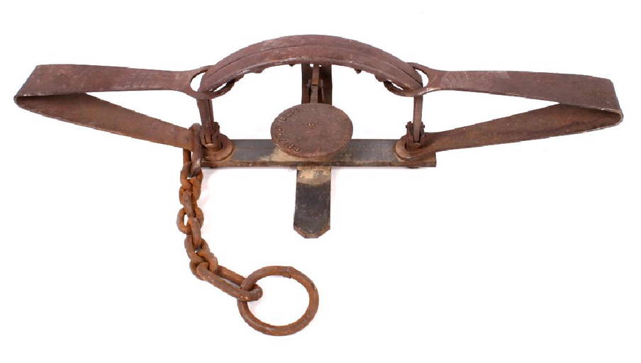 Large No. 6 Grizzly Bear Trap Patented 1856