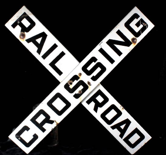 Metal Railroad Crossing Sign