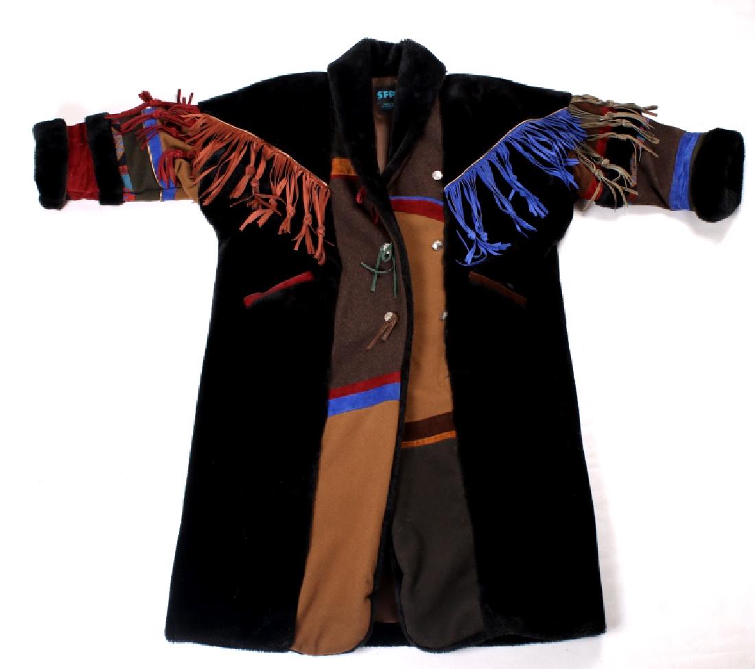 Western Buffalo Robe Full Length Coat