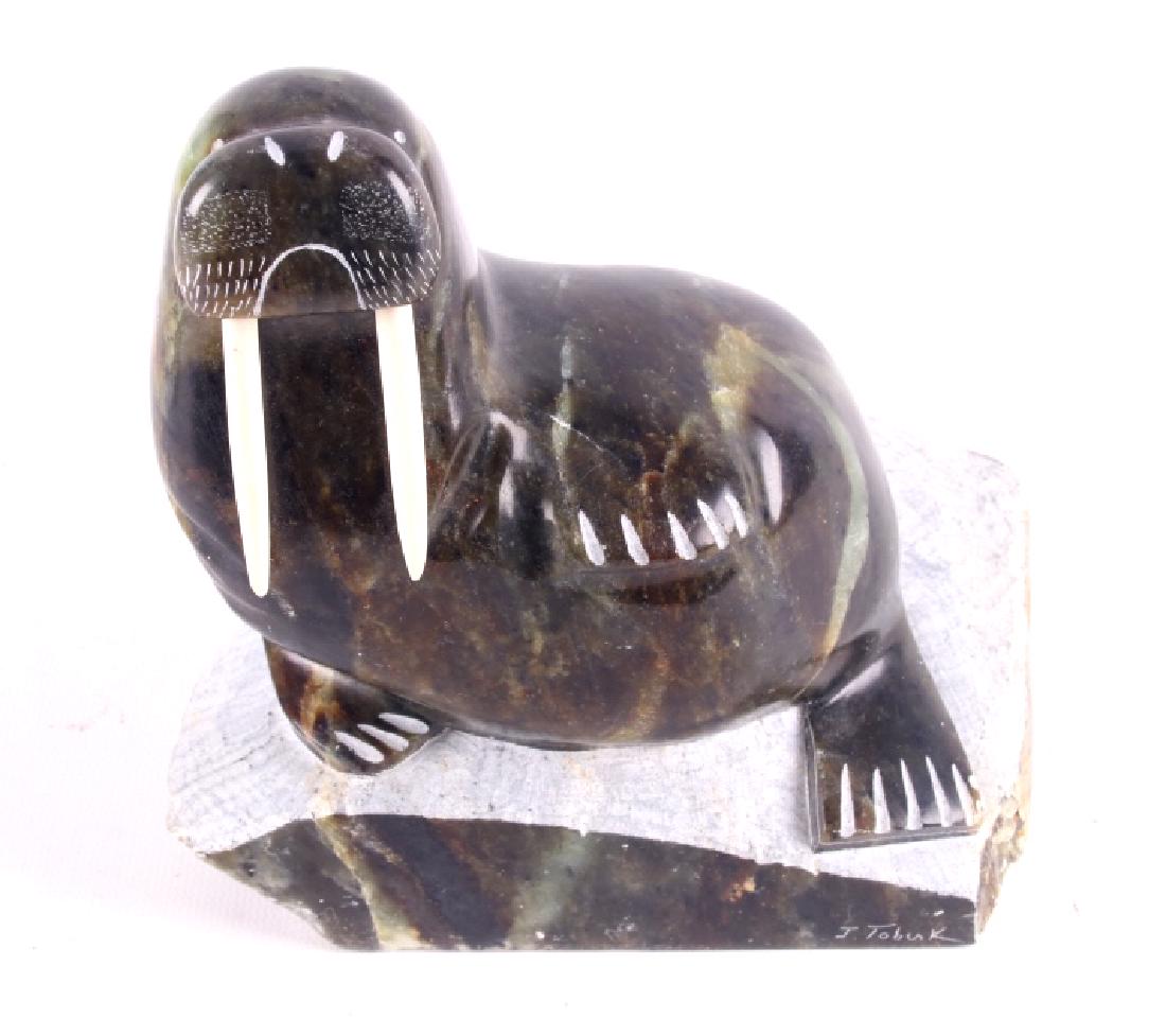 J. Tobuk Walrus Talc Carving