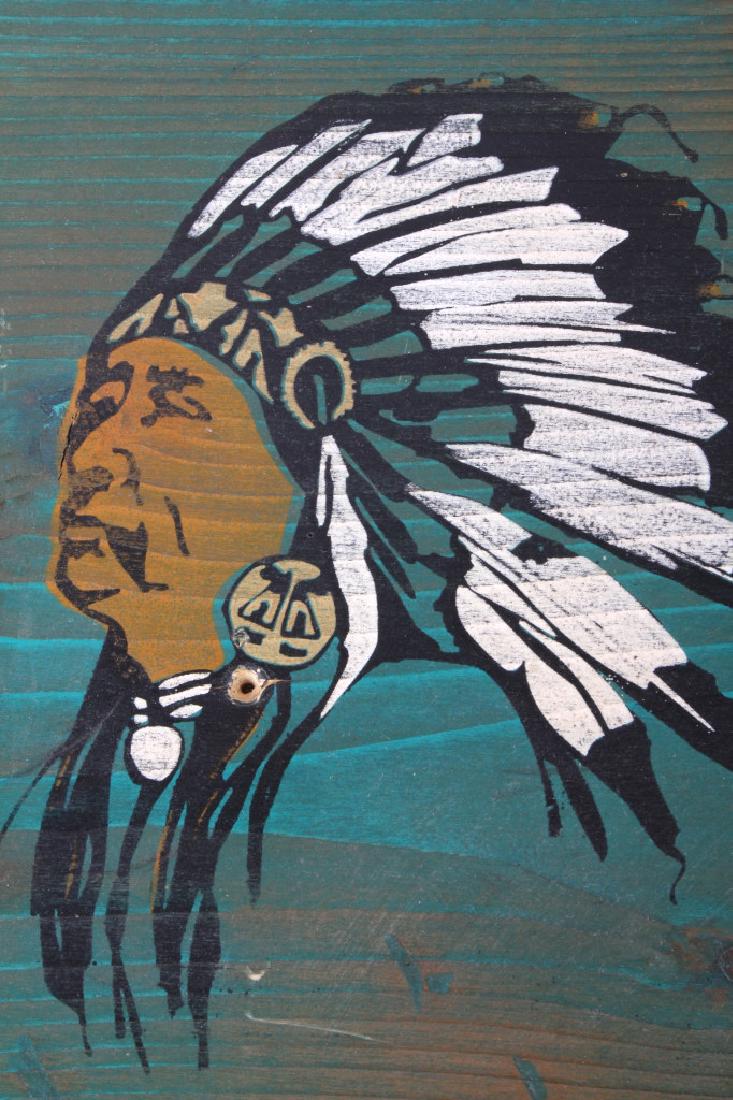 Hand Painted Folk Art Apache Beer Wooden Sign - Jul 13, 2019 | North ...