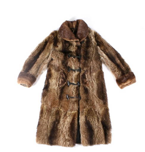 Mcibbin Stagecoach N. American Gray Fox Fur Coat