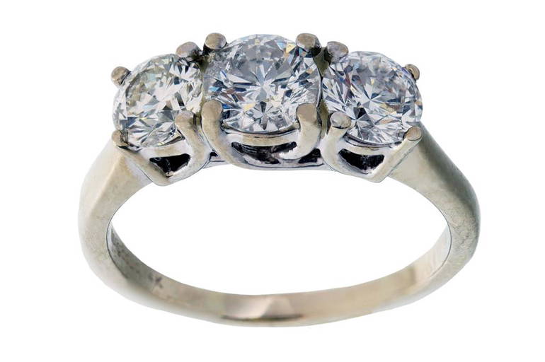 14k White Gold & Diamond Magic Glo Ring