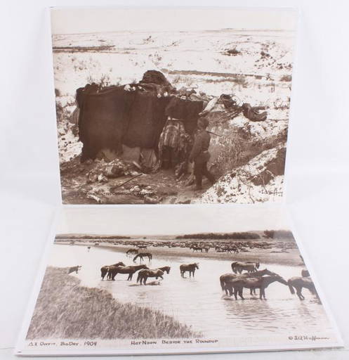 Two Large L.a. Huffman Photos C. 1882 & 1904