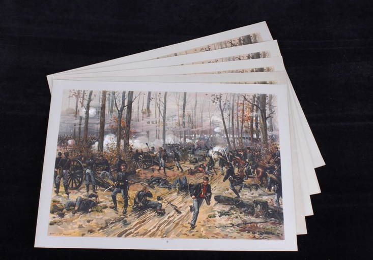 Louis Prang Battle Of Shiloh Chromolithograph 1888