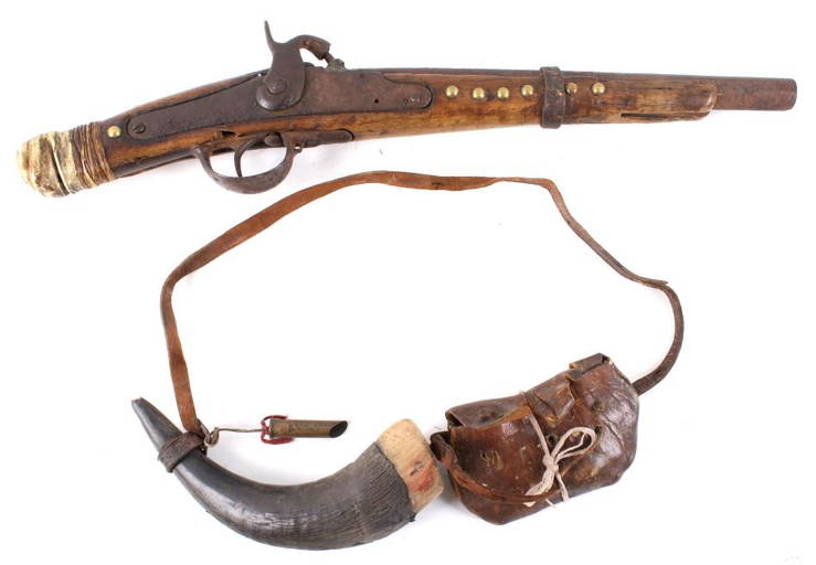 Plains Buffalo Runner Indian Blanket Gun 1800's