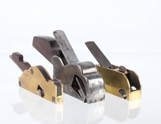 Collection Of Brass & Steel Rabbet Plane/ Plows