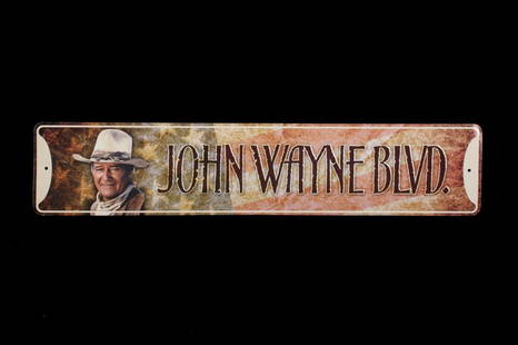 John Wayne Never Apologize Metal Sign