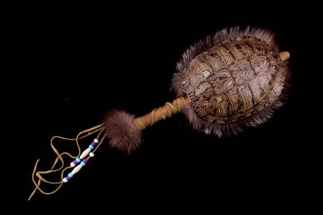 Native American Tribe Ceremonial Turtle Rattle