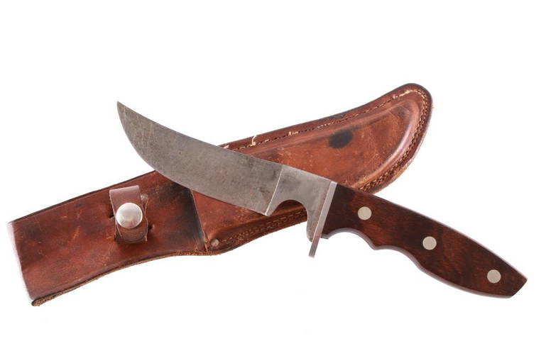 Rasp Made Buckaroo Clip Point Knife Circa 1930's