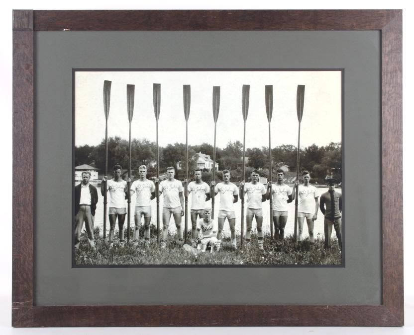1940's St. Johns Collegiate Rowing Team Photograph