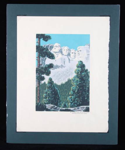 Original Serigraph Of Mt. Rushmore By John Harris