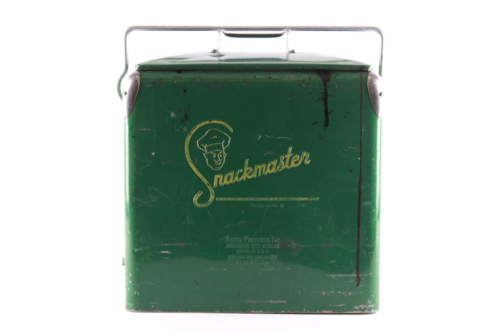 Rare Snackmaster Vintage Ice Cooler C. 1950's