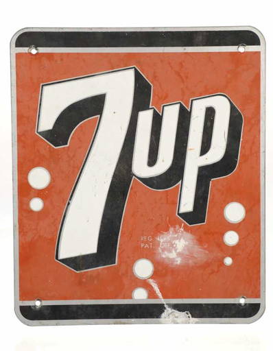 1950s 7up Metal Advertising Sign