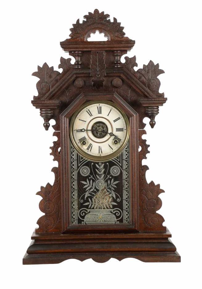 1885 1890s E. Ingraham Parlor Clock Bristol, Ct