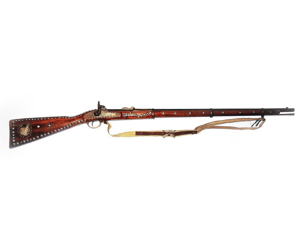 C. 1856-1866 London Armory Musket W/ Tacking Auction