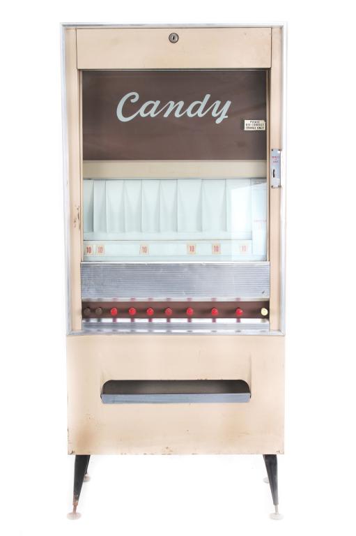 1940-50s Universal Vendors Candy Vending Machine Auction