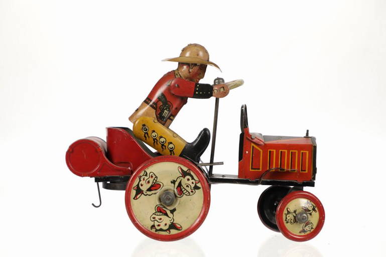1932 Louis Marx & Company Wind Up "whoopee Car"