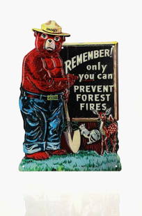 Vintage Smokey The Bear Sign