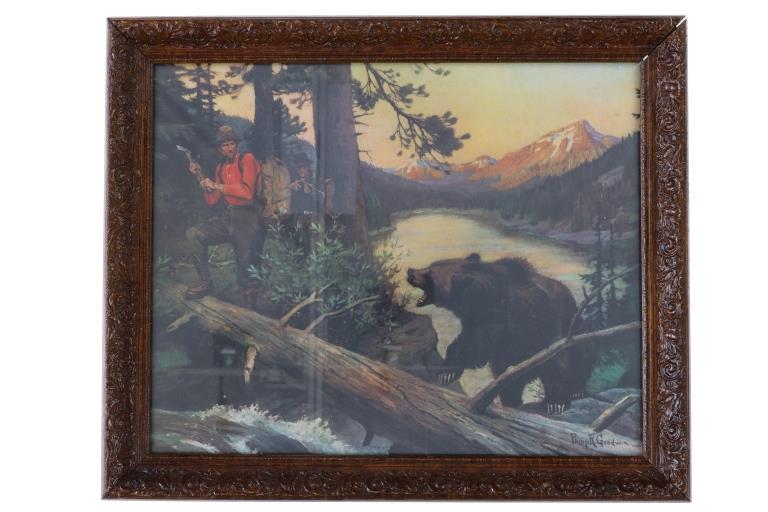 P. Goodwin (1881 1935) "the Right Of Way" Print